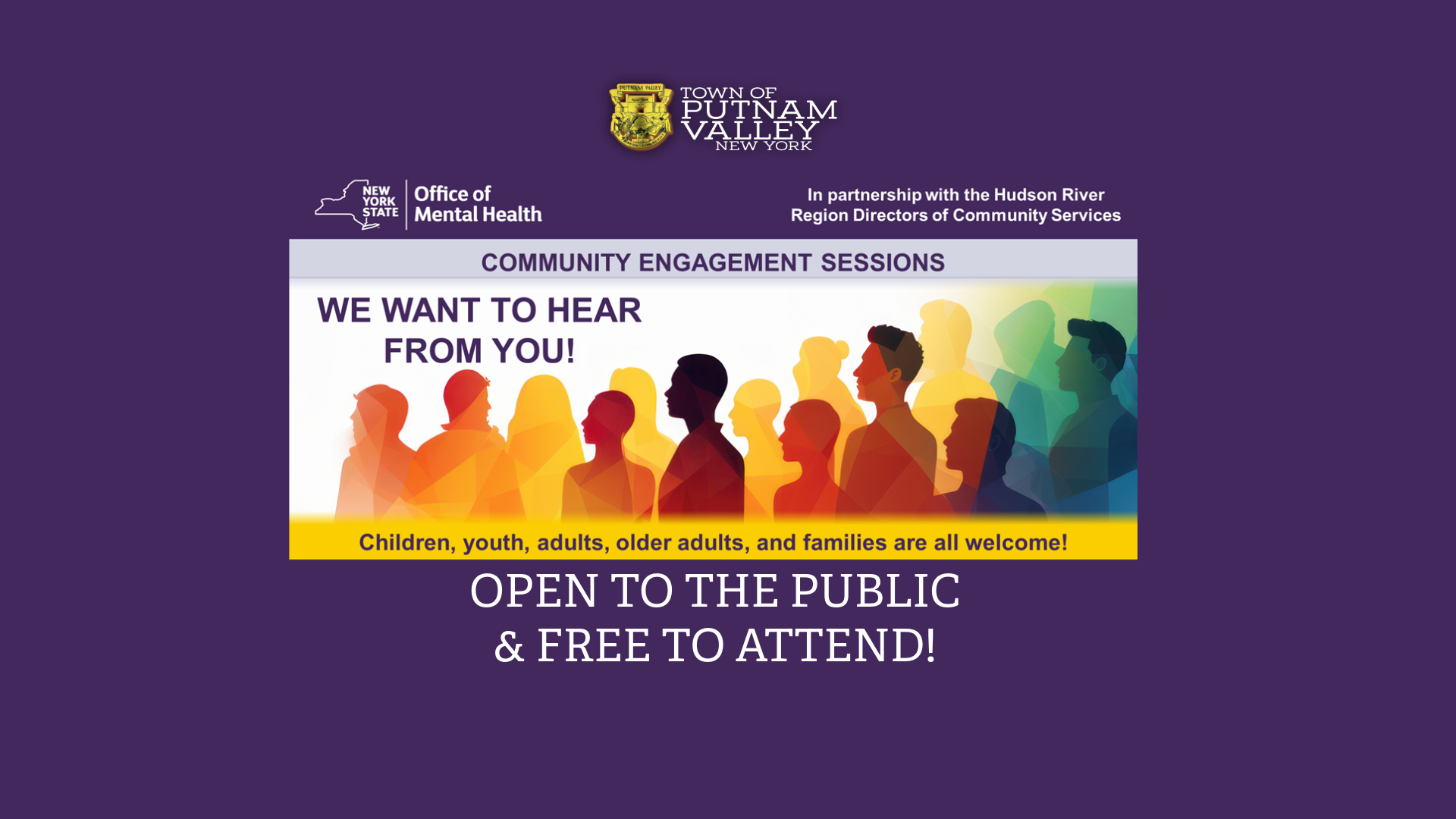 NYS Office of Mental Health Hudson River Community Engagement Sessions ...